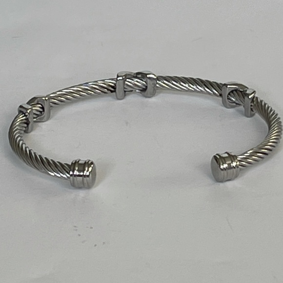 Jewelry | New Twisted Cable With Triple X Station Cuff Vintage ...